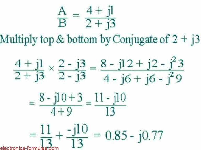 Calculating Phasors And Complex Numbers - Electronics Calculations