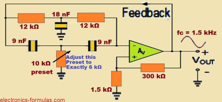 Twin-T Oscillator Circuit: From Calculations to Practical Applications – Electronics Calculations